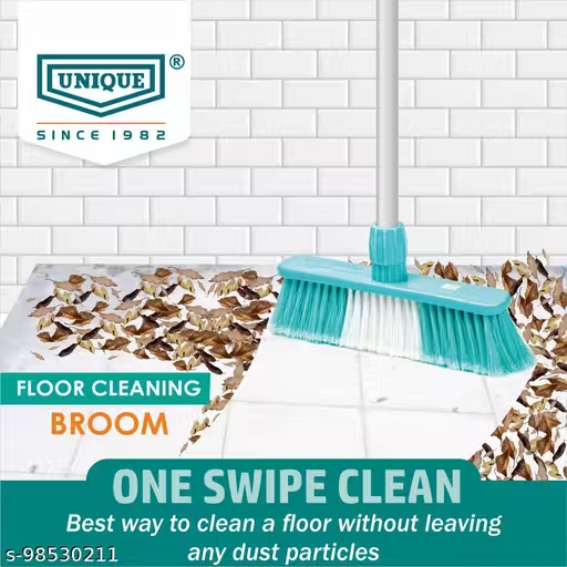 UNIQUE Multipurpose floor cleaner Tall/long broom brush with synthetic ...